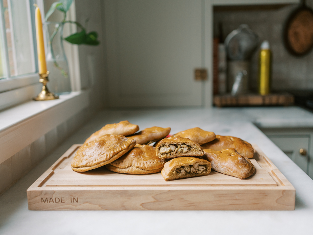 Chicken Pesto Hand Pies with Freshly Milled Flour - Christine's Notebook